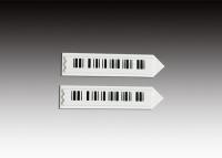 China Insertable Anti Theft Security Labels 58KHz AM Metal ABS Retail Barcode Labels 50x15x2.3mm for sale