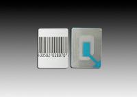 China 30*40mm Barcode Anti Theft Labels , Soft Tag RF EAS Label Rubber-Based / Hot Melt Adhesive for sale