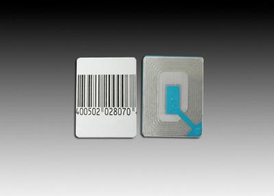 China 30*40mm Barcode Anti Theft Labels , Soft Tag RF EAS Label Rubber-Based / Hot Melt Adhesive for sale