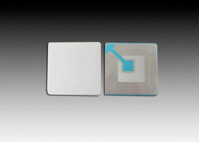 China Frozen Label White EAS RF Label 4x4cm Copper Coated Paper Aluminum Foil 8.2MHz for sale