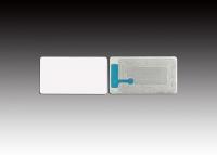 China Rectangle White EAS Soft Label Garments Retail Stores Anti Theft Security 27*49mm for sale