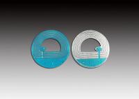 China 8.2MHz Round Blue EAS RF Label Anti Shoplifting 30mm Diameter HAX730 for sale