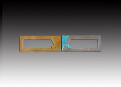 China Compact Discs EAS RF Label Anti-shoplifting Disposable 20*50mm Barcode / Silver for sale