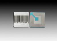 China Frozen Label White EAS RF Label 4x4cm Copper Coated Paper Aluminum Foil 8.2MHz for sale
