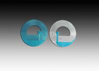 China Round Plastic Retail Anti Theft RF Label 33mm Diameter for Cosmetic Items for sale