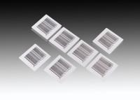 China Printable Alarming RF Security Labels 40x40mm Aluminum Anti Theft Labels 8.2MHz for sale