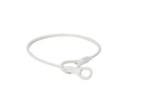 China 1.8mm Dia EAS Lanyard One-loop , Black / White Plastic Edge EAS System HAX201 for sale