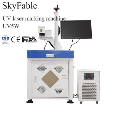 China Plastic Acrylic Glass UV Laser Marking Machine 5W Laser Printing Engraving Machine for sale