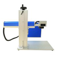 China Desktop High Speed 20W Fiber Laser Marker Machine For Metal Space Saving for sale