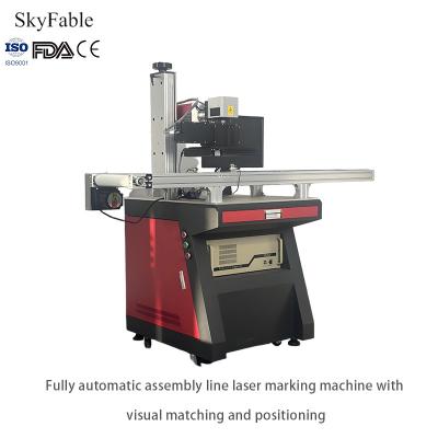 China Intelligent Vision Laser Marking Machine Electronic / Food Packaging Visual Laser Marker for sale