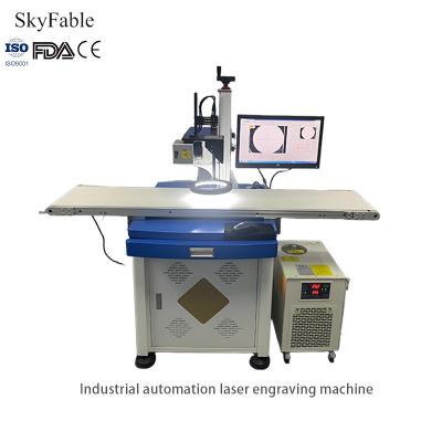 China High Speed Visual Laser Marking Machine 7000mm/s For Food Packaging / Electronic Component for sale