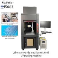 China Laboratory Precision UV Closed Laser Marking Machine For Micro Hole Processing Of Medical Catheters for sale
