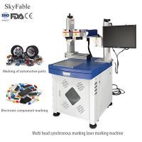 China Double Ended Laser Engraving Machine Dual Station High Speed Laser Marking Equipment for sale