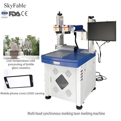 China Modular Dual UV Laser Marking Machine Mobile Phone Cover Logo Laser Engraving Machine for sale