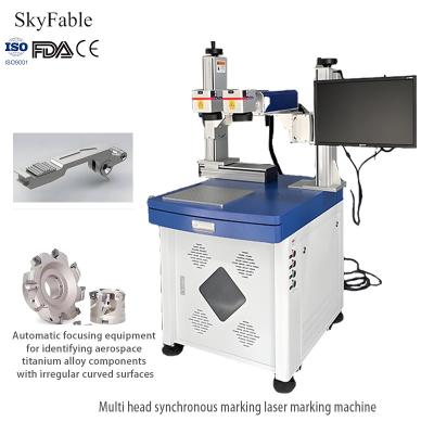 China Multi Axis Linkage Multi Head Fiber Laser Engraving Machine With Automatic Focusing for sale