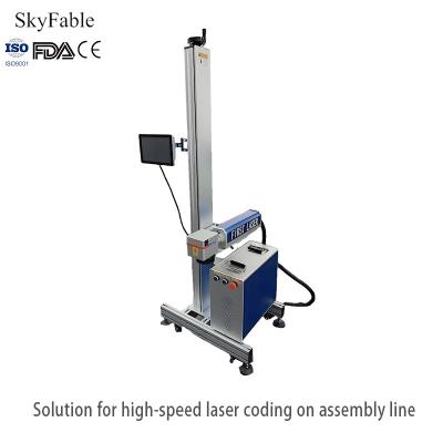 China Non Contact Flying Marking Machine 7000mm/s For Food Packaging / Automotive Parts Coding for sale