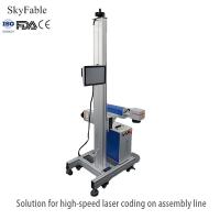China Multi Industry Universal Flying Laser Marking Machine For Digital / Logo / Array Coding for sale