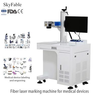 China Stainless Steel Titanium Alloy Fiber Laser Marking Machine Precision Engraving Machine for sale
