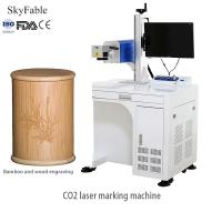 China Permanent Laser Marking Engraving Machine For Leather Fabric Bamboo And Wood Crafts for sale