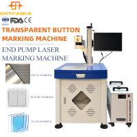 China End Pump 20W Fiber Laser Etching Machine For Metal Plastic Glass for sale