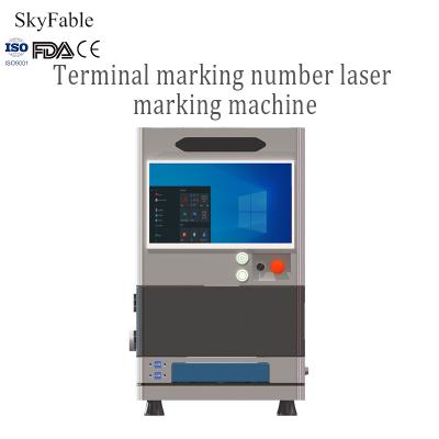 China Label Laser Marking Machine Marking Number Tag Number, White Bar, Number Strip, Label, Cable Number, Engraving for sale