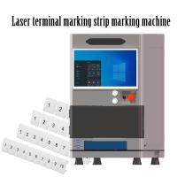 China Label Laser Marking Machine Terminal Marking Number White Bar Digital Bar Number Label Cable Number Engraving for sale