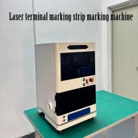 China Label Laser Marking Machine Mini Fiber Laser Marking Machine Plate Plastic Identification Number Strip With Engraved Characters for sale