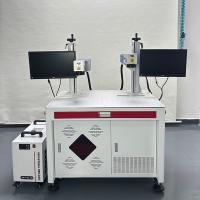 China Dual-head Laser Marking Machine with 1064nm Wavelength, 110mm x 110mm Marking Area, and ± 0.001mm Accuracy for sale