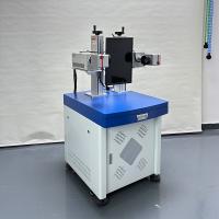 China Dual-Head Laser Marking Machine with 20W/30W/50W Fiber Laser and 110mm x 110mm Marking Area for High-Speed 7000mm/s Precision for sale