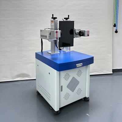 China Dual-Head Laser Marking Machine with 20W/30W/50W Fiber Laser and 110mm x 110mm Marking Area for High-Speed 7000mm/s Precision for sale