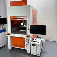 China Industrial Grade Fiber Laser Marking Machine with 70*70mm Engraving Area and 110mm * 110mm Marking Size for sale