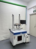 China Industrial-grade Dual-head UV Laser Marking Machine with Dual-station Synchronization and 355nm UV Cold Light for High Precision Marking for sale