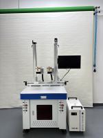 China UV Cold Light Dual-Head Laser Marking Machine with Dual-Station Synchronization and 355nm Ultraviolet Laser for 0.01mm Precision Engraving for sale