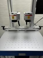 China Dual-Head UV Laser Marking Machine with Dual-Station Synchronization and 355nm Ultraviolet Laser for Industrial-Grade Reliability for sale