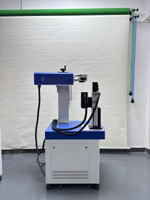 China Four-axis Five-sided Engraving Fiber Laser Marking Machine with 360° Rotation Workbench and ±0.01mm Precision for sale