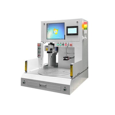 China Four-Station Turntable Fiber Laser Marking Machine with Automatic Multi-Station and High Precision 0.01mm for Efficient Batch Marking for sale