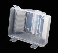 China 8 Inch Vertical Wafer Cassette Box Semitransparent PP Material Wafer Storage Box SGS Compliant for sale