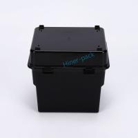 China Black ESD Wafer Shipping Box 6 Inch Vertical Carrier For Clean Room for sale