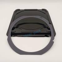 China Clear 8 Inch Silicon Wafer Box Container Black PET Material Wafer Shipper For Wafer Fab for sale