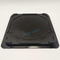 China Clear 8 Inch Silicon Wafer Box Container Black PET Material Wafer Shipper For Wafer Fab for sale