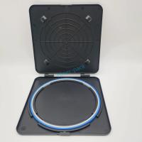 China 8 Inch Black Single Horizontal Wafer Shipper Match Hoop Ring For Si Wafer 1PCS for sale