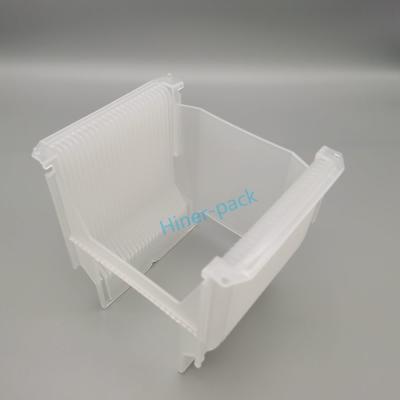 China Cleanroom 8 inch Transparent PP Material Wafer Carrier Cassette Semiconductor Packaging Box for sale