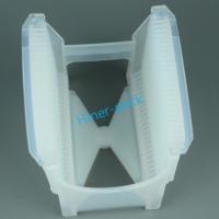 China Customized 150mm White Wafer Cassette Box Packing Material ESD Protection for sale