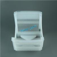 China Transparent Wafer Cassette Carrier Box SGS Compliant PP Material Vertical Wafer Shipper for sale