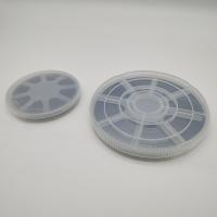 China Transparent Polypropylene Coin Wafer Shipper With Base Spring Top SGS Compliant for sale
