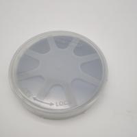 China Clear Polypropylene Single Wafer Carrier Set With Lid And Spring Base For Wafer Fab for sale