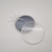 China Clear Polypropylene Single Wafer Carrier Set With Lid And Spring Base For Wafer Fab for sale