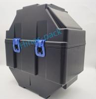China 12 Inch 300mm Black Flex Frame Wafer Storage Box Wafer Carrier Include Bottom Cover Snap Latch for sale