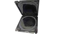 China Black Square Clamshell Single Flex Frame Wafer Shippers Suitable For Wafer Storage And Transportation for sale