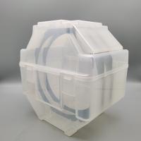China 8 Inch Transparent Wafer Shipping Box For Transport And Storage With Low Gas Release for sale